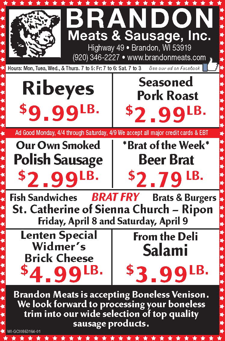 Meat Sales near me Waupun, Steaks on Sale Ripon, Deals, Brandon Meats