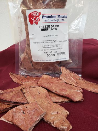 Freeze Dried Beef Liver - Dog Treats - Brandon Meats & Sausage