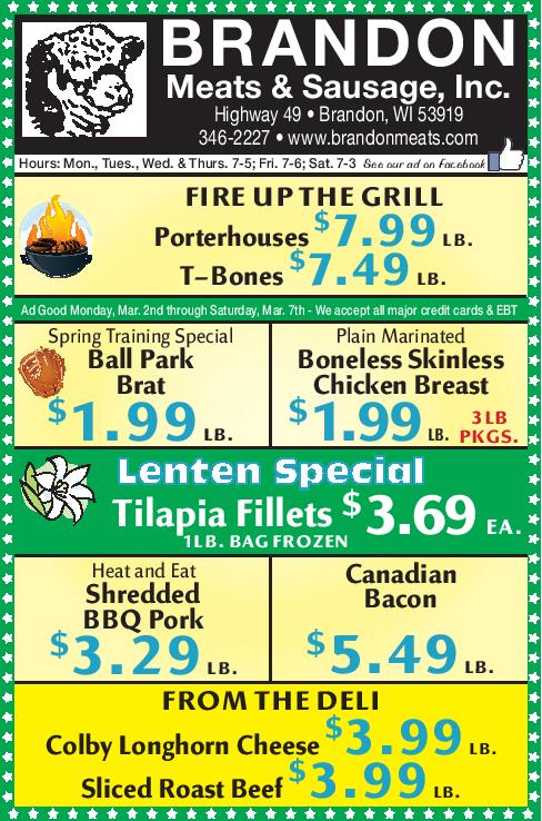 Meat Sales near me Waupun, Steaks on Sale Ripon, Deals, Brandon Meats